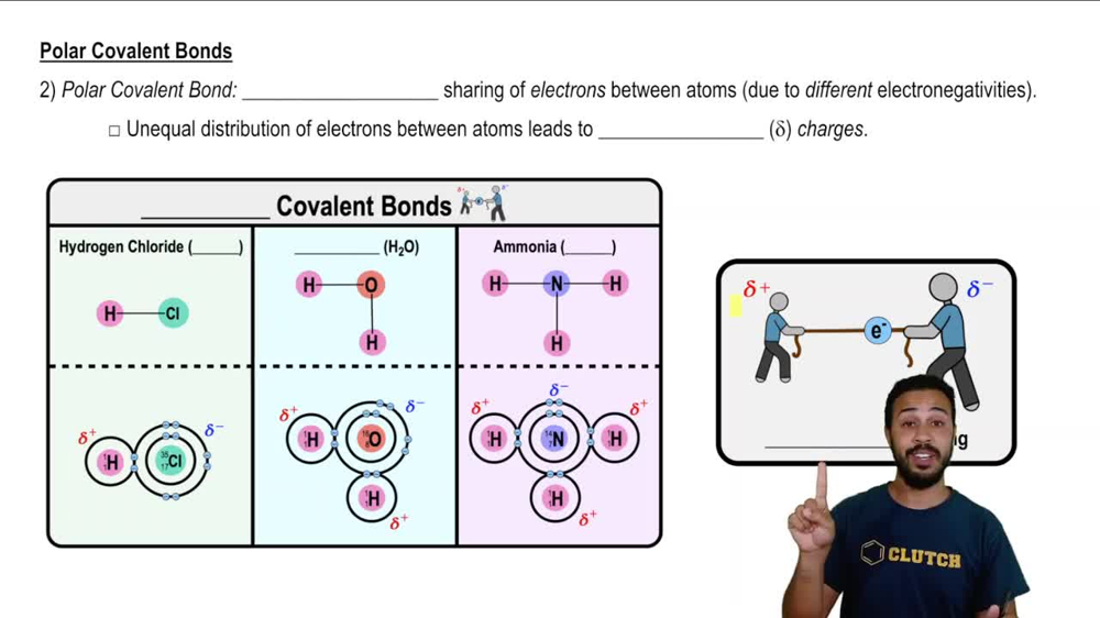 Polar Covalent Bond Diagram