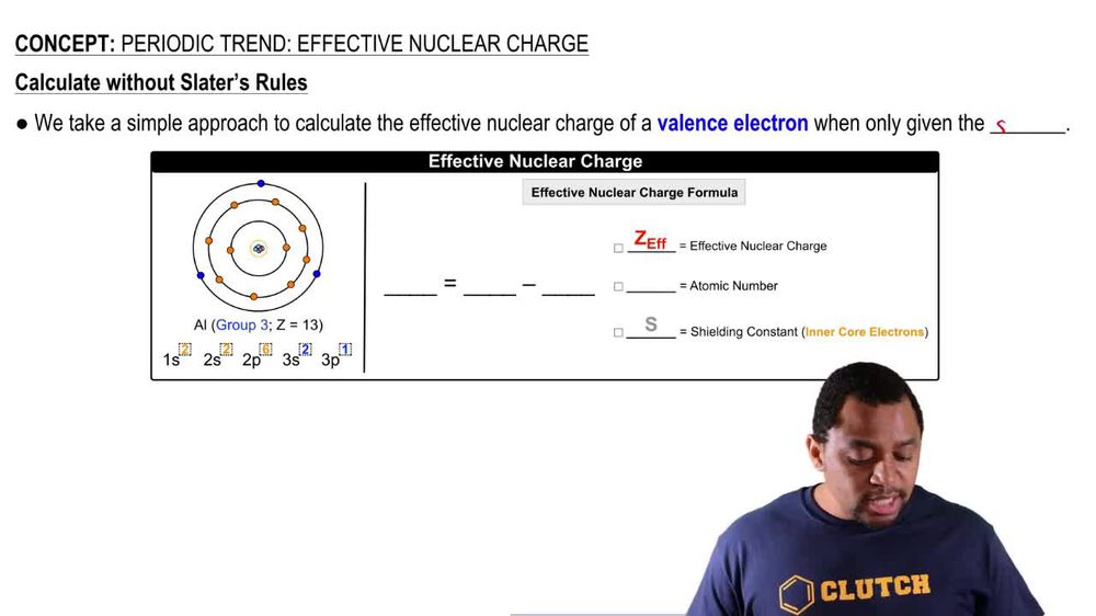 Periodic Table Effective Nuclear Charge