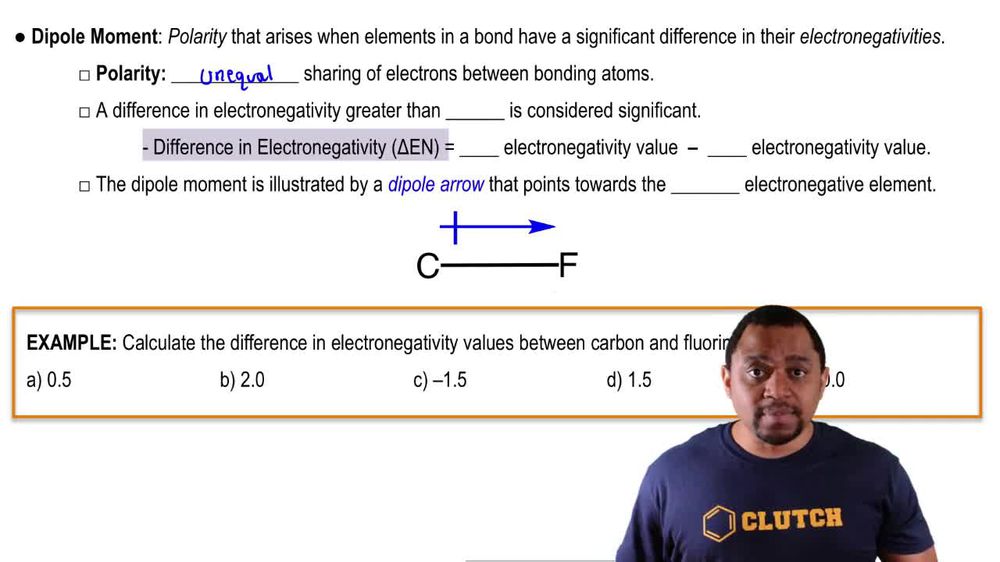 Dipole Moments For Hi