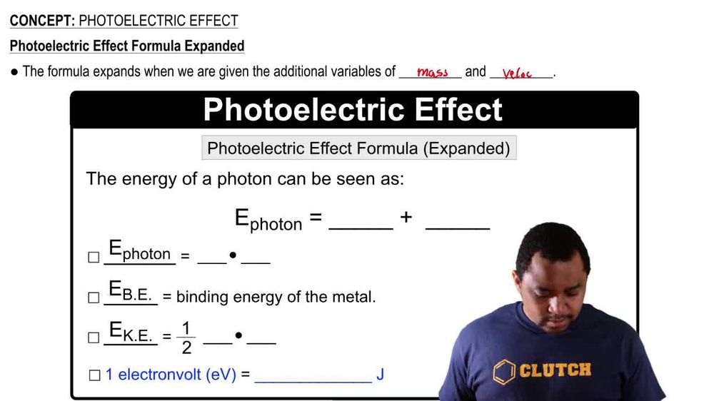 Photoelectric Effect Equation