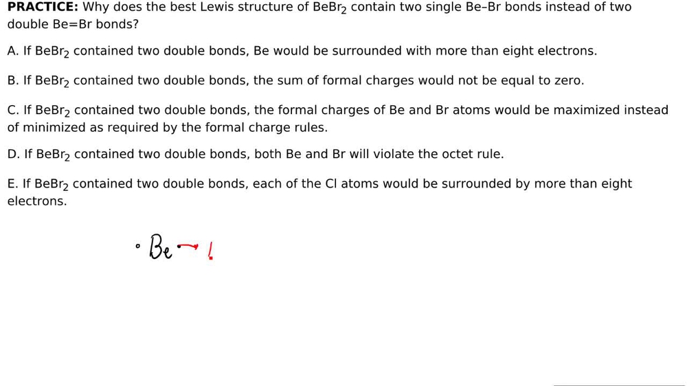 Bebr2 Lewis Structure