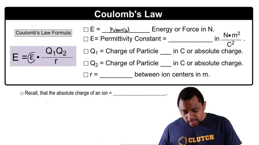 Lattice Energy Equation Q1q2