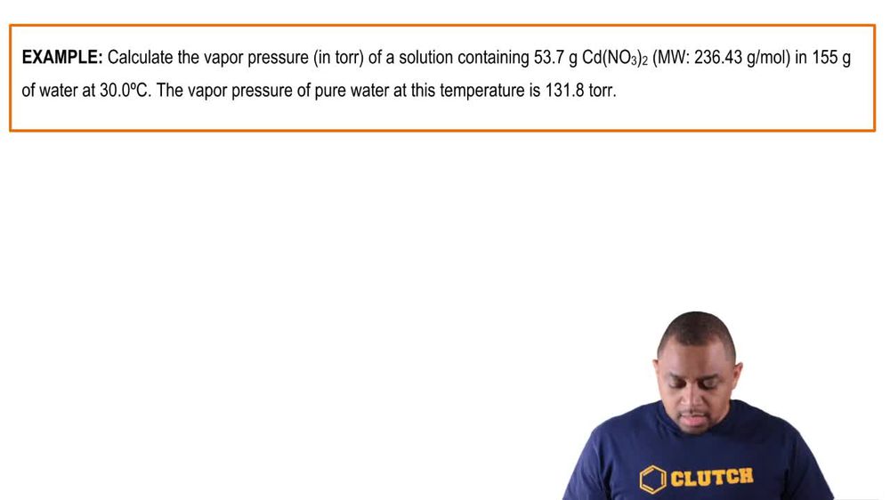Vapor Pressure Example