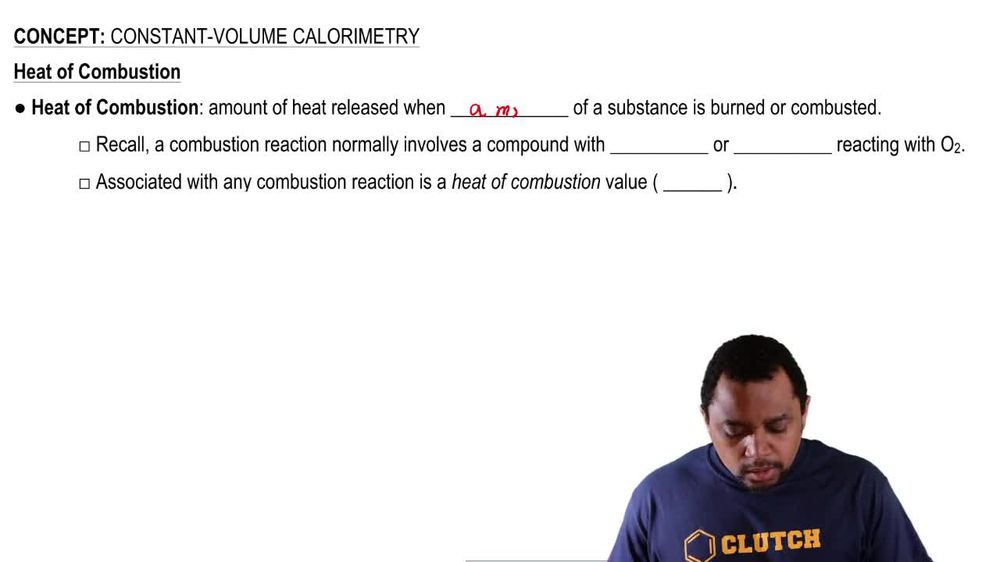 Heat Of Combustion Equation