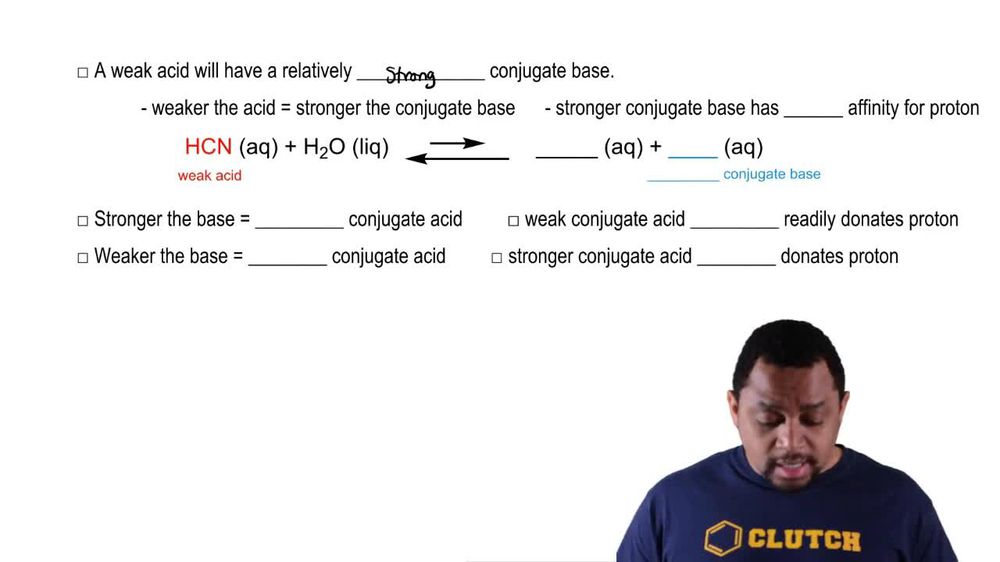 Strong Acid And Conjugate Base