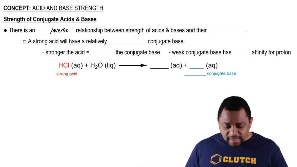 Strong Acid And Conjugate Base