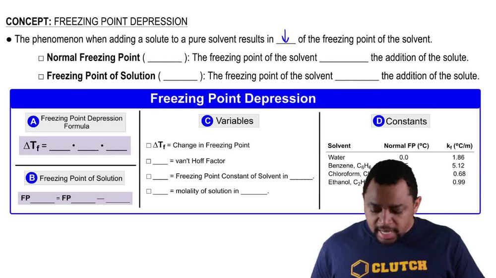 Freezing Point Examples