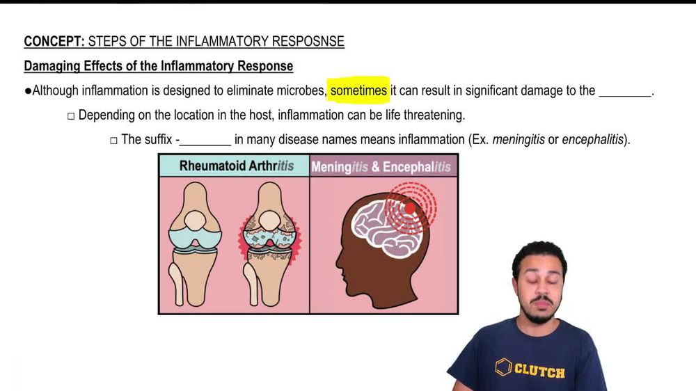 Inflammatory Response Steps