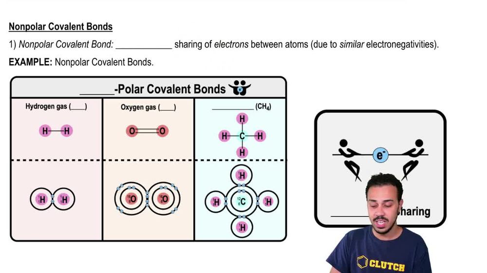 Polar Covalent Bond Vs Nonpolar Covalent Bond