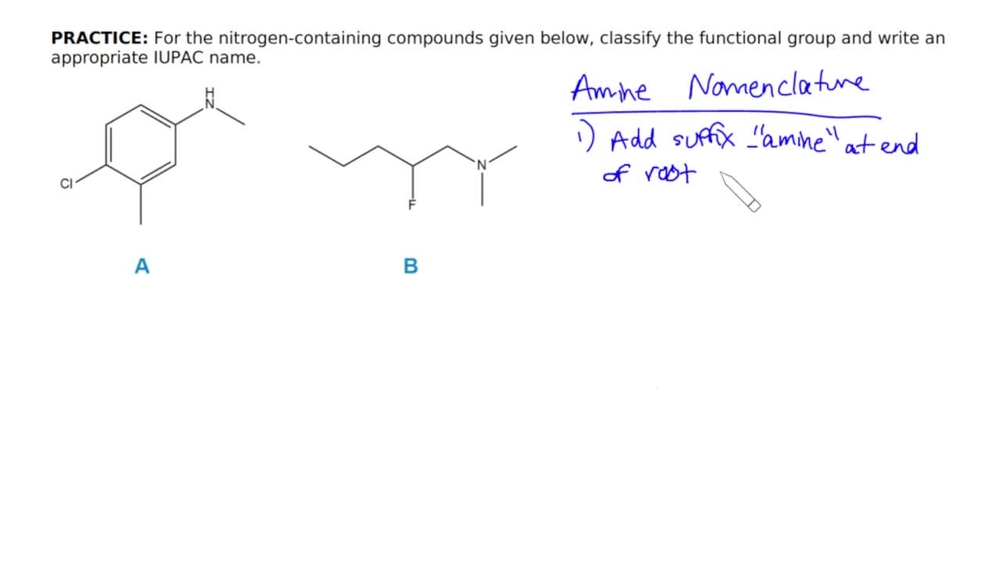 Nitrogen Functional Groups Organic Chemistry