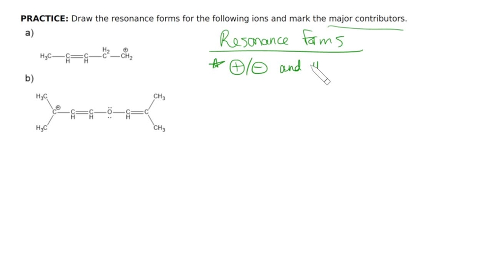 Acetaldehyde Deprotonation Major Resonance Structures