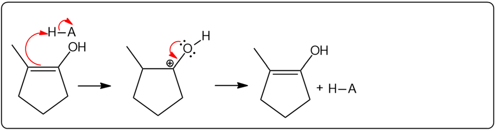 The vinyl compound shown below is unstable and isomerizes to prod ...