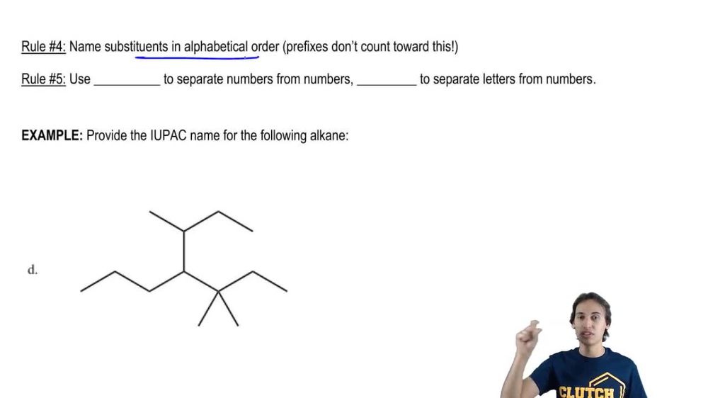 Naming Hydrocarbons Chart