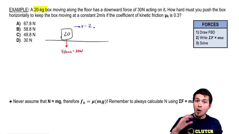 Kinetic Friction Coefficient Calculator