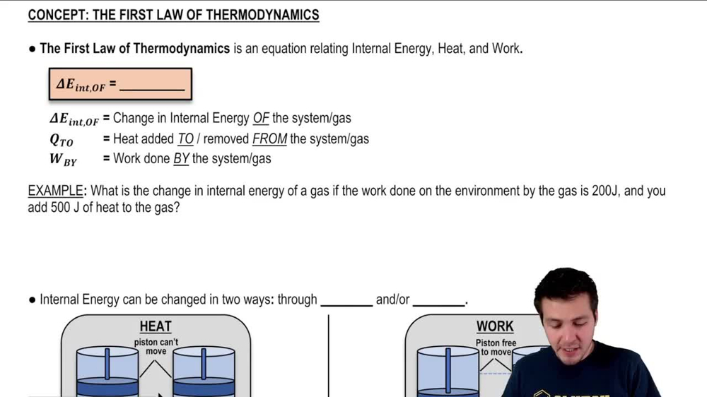 First Law Of Thermodynamics Equation