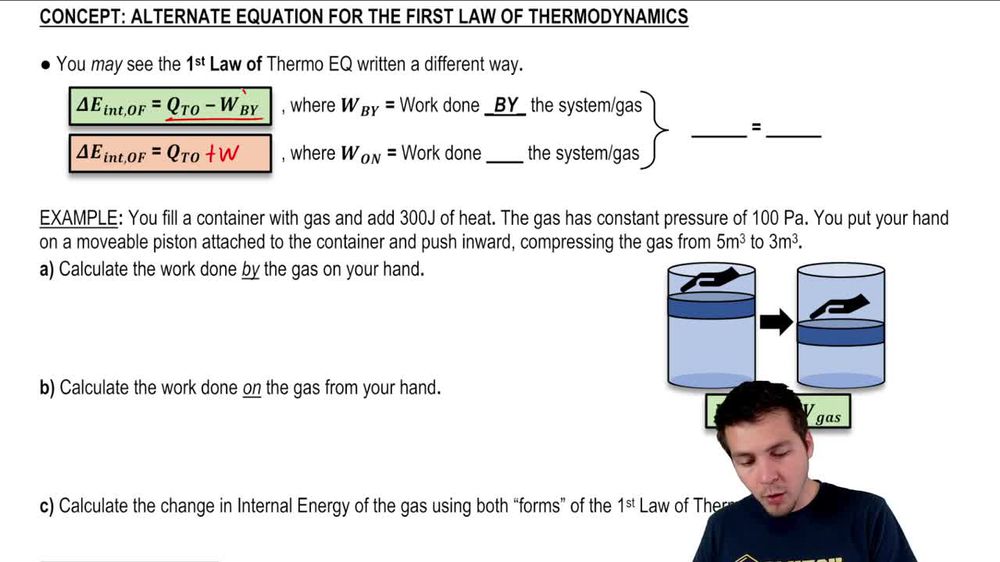 First Law Of Thermodynamics Equation The First Law Of Thermodynamics