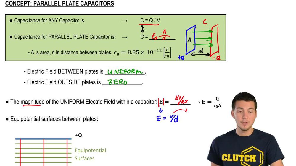 Electric Field Equation Capacitor