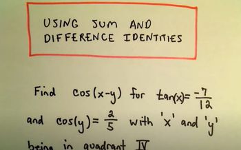 Using Double Angle Identities to Solve Equations, Example 2 | Channels ...