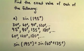 Sum and Difference Formulas | Channels for Pearson+