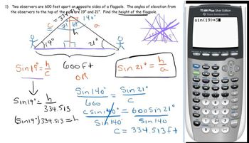 Law of Sines - Application / Word Problem, Ex 2 | Channels for Pearson+
