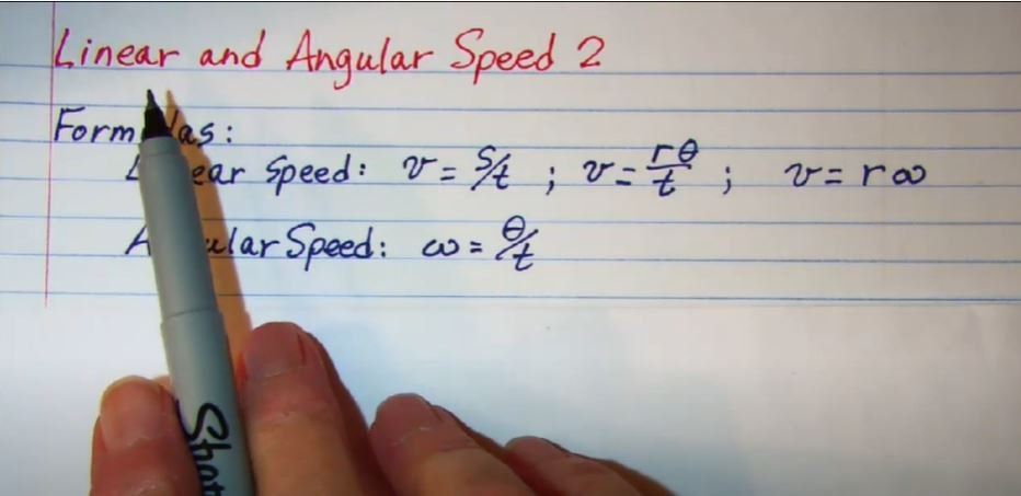 Angular Speed Equation