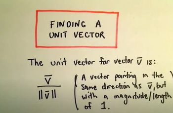 Finding a Unit Vector, Ex 1 | Channels for Pearson+