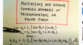 Complex Numbers: Multiplying and Dividing in Polar Form, Ex 1 ...