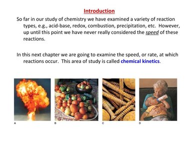 General Chemistry Chemical Kinetics Study Guide | Notes
